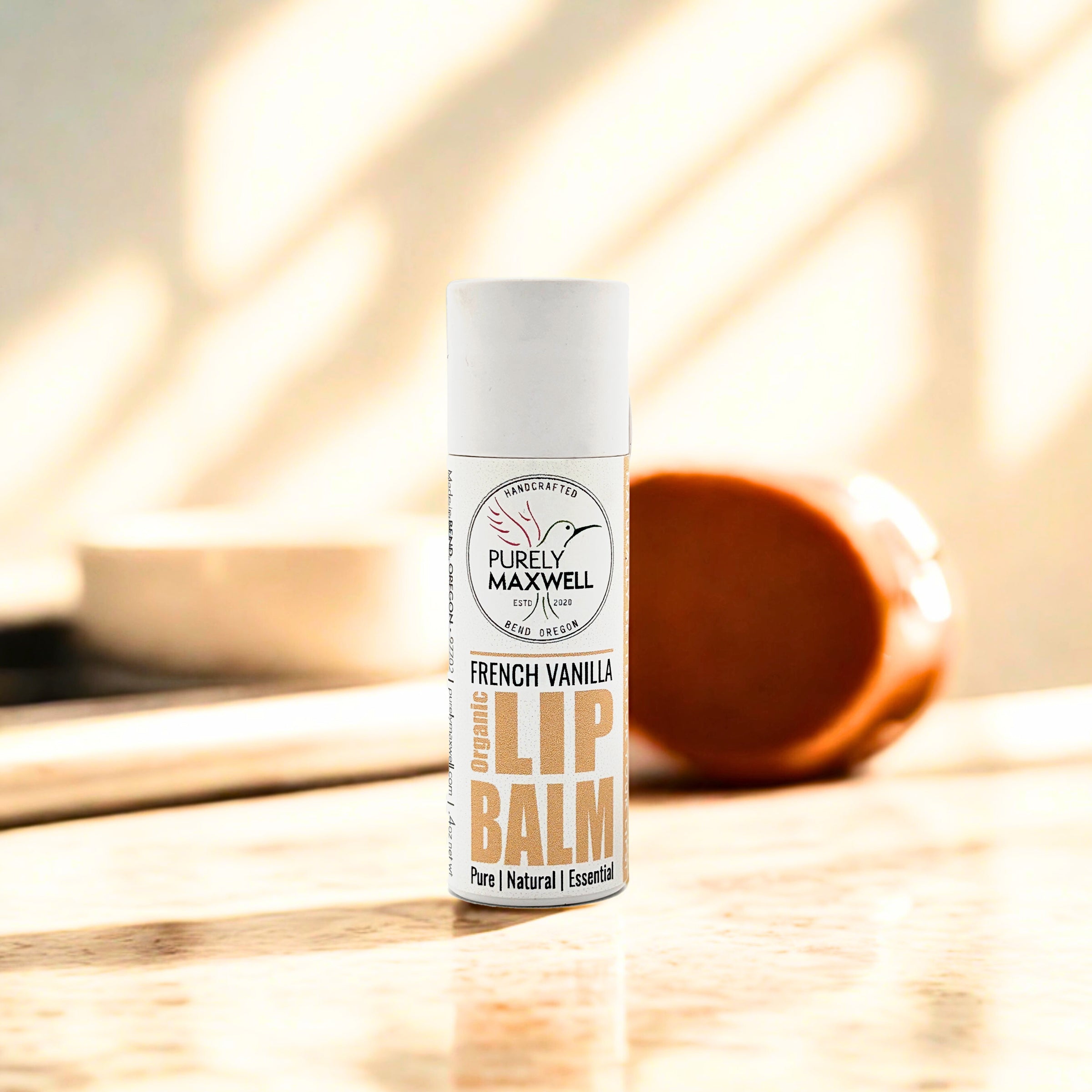 French Vanilla | Organic Lip Balm | Purely Maxwell LLC